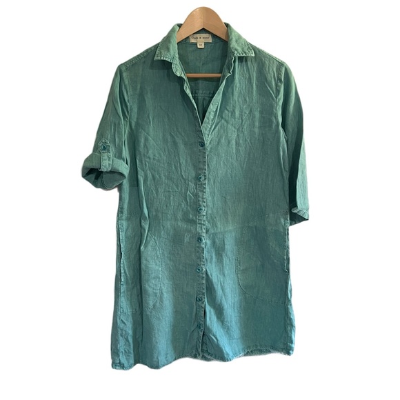 cloth & stone | Dresses | Cloth Stone Linen Shirtdress | Poshmark